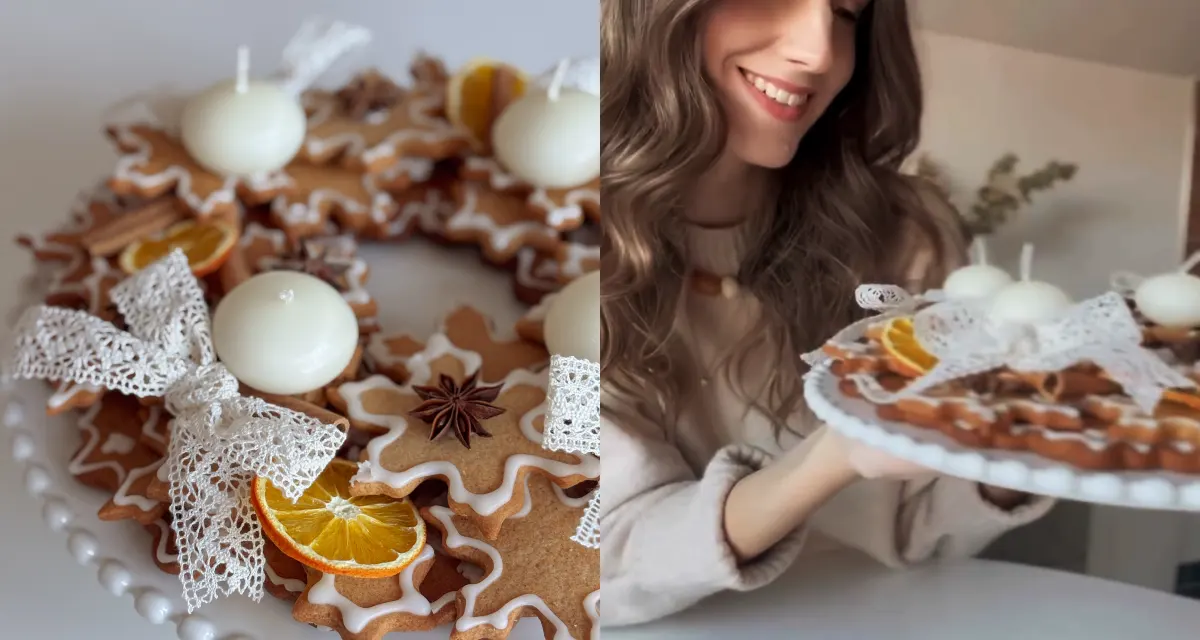 Medenjaci pretvoreni u adventski vijenac: Slatkiš koji će vašem stolu ...