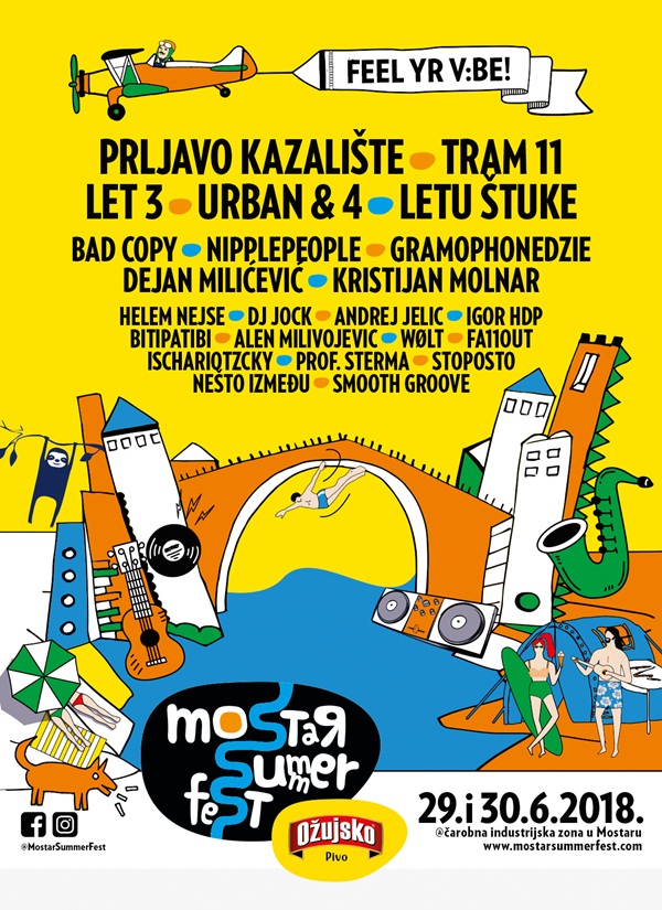 MOSTAR SUMMER FEST No6: Najavljeno više od 25 izvođača na 2 stagea!